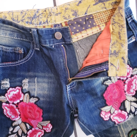 SOSOO | Jeans | Sosoo Roses Embroidered Jeans Mens Nwt | Poshmark